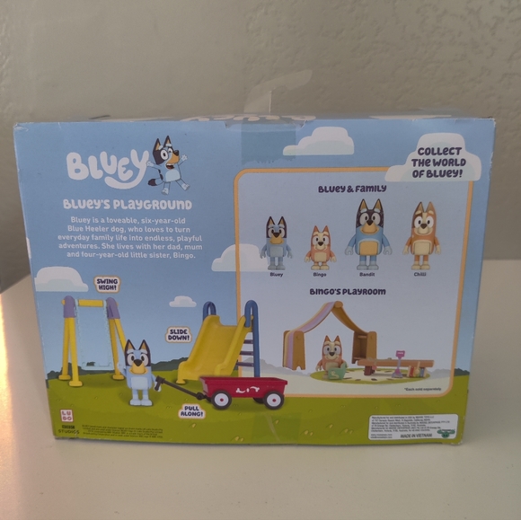 lugo | Toys | Bluey Park Mini Playset With 25 Bluey Figure Red Wagon ...